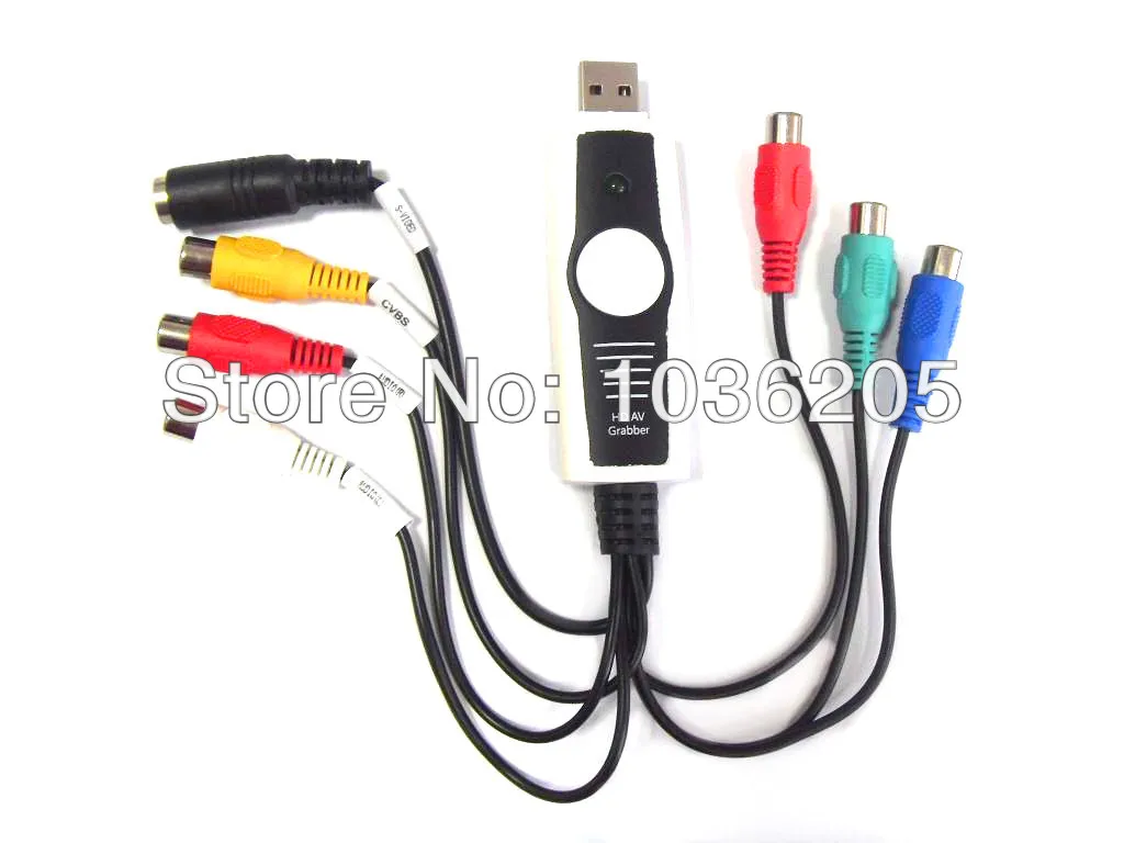 New arrival USB video grabber USB 2.0 YPbPr Component Composite AV S ...