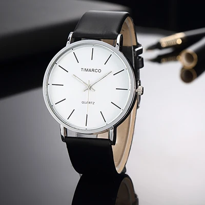 Simple Style White Leather Watches Women Fashion Watch Minimalist ...