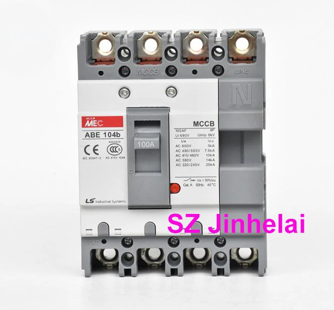 정품 오리지널 ABE 104b LS 몰드 케이스 회로 차단기 ABE 104B 에어 스위치 4P 30A/40A/50A/60A ...