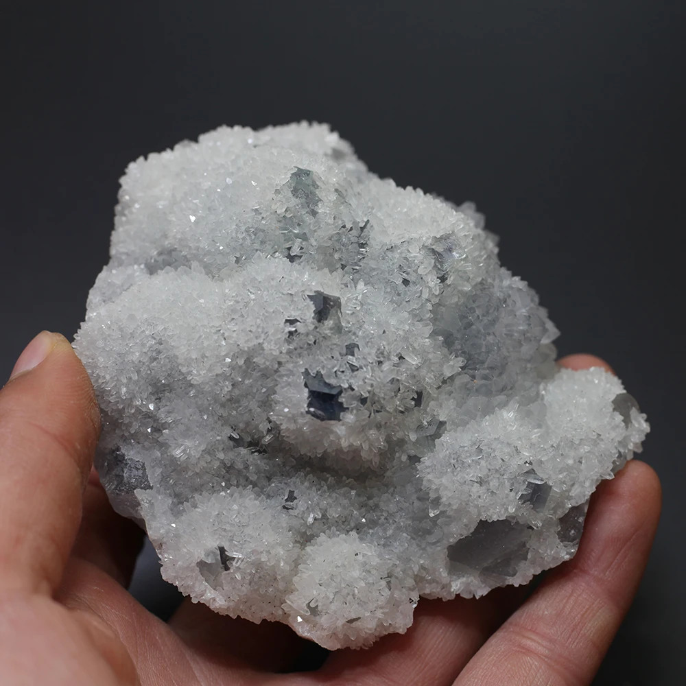 new listing Natural green fluorite white crystal stone specimen ore-in ...