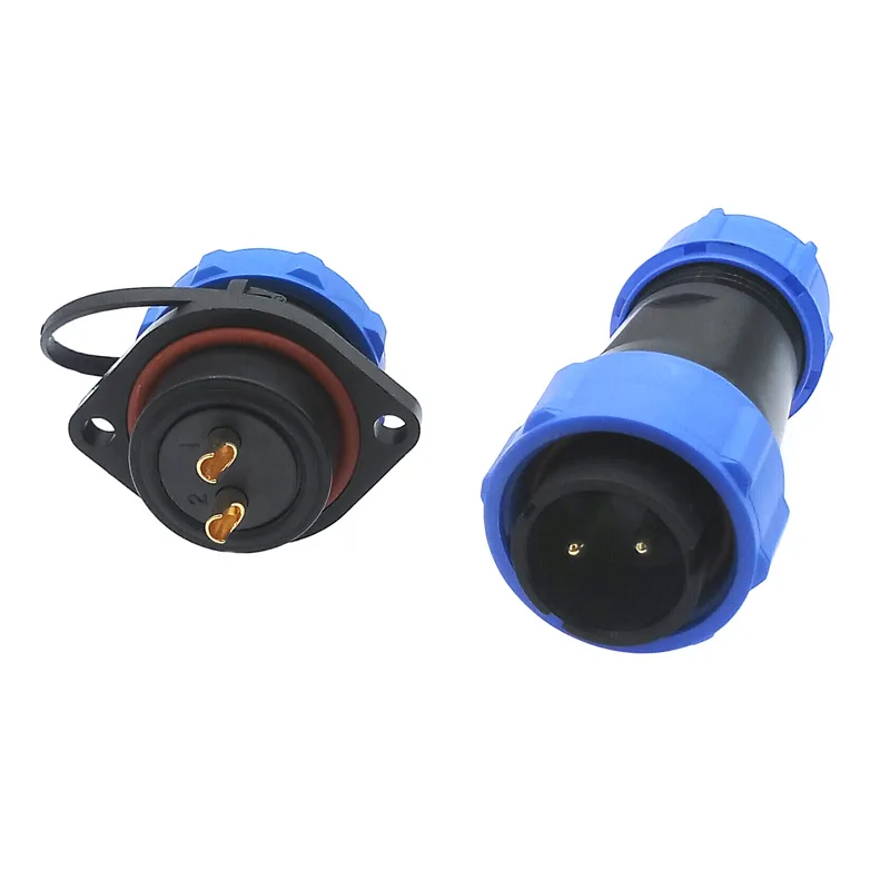 SP2110 Waterdichte Connector SP21 Flens 2/3/4/5/7/9/12 Pin Power Cable ...