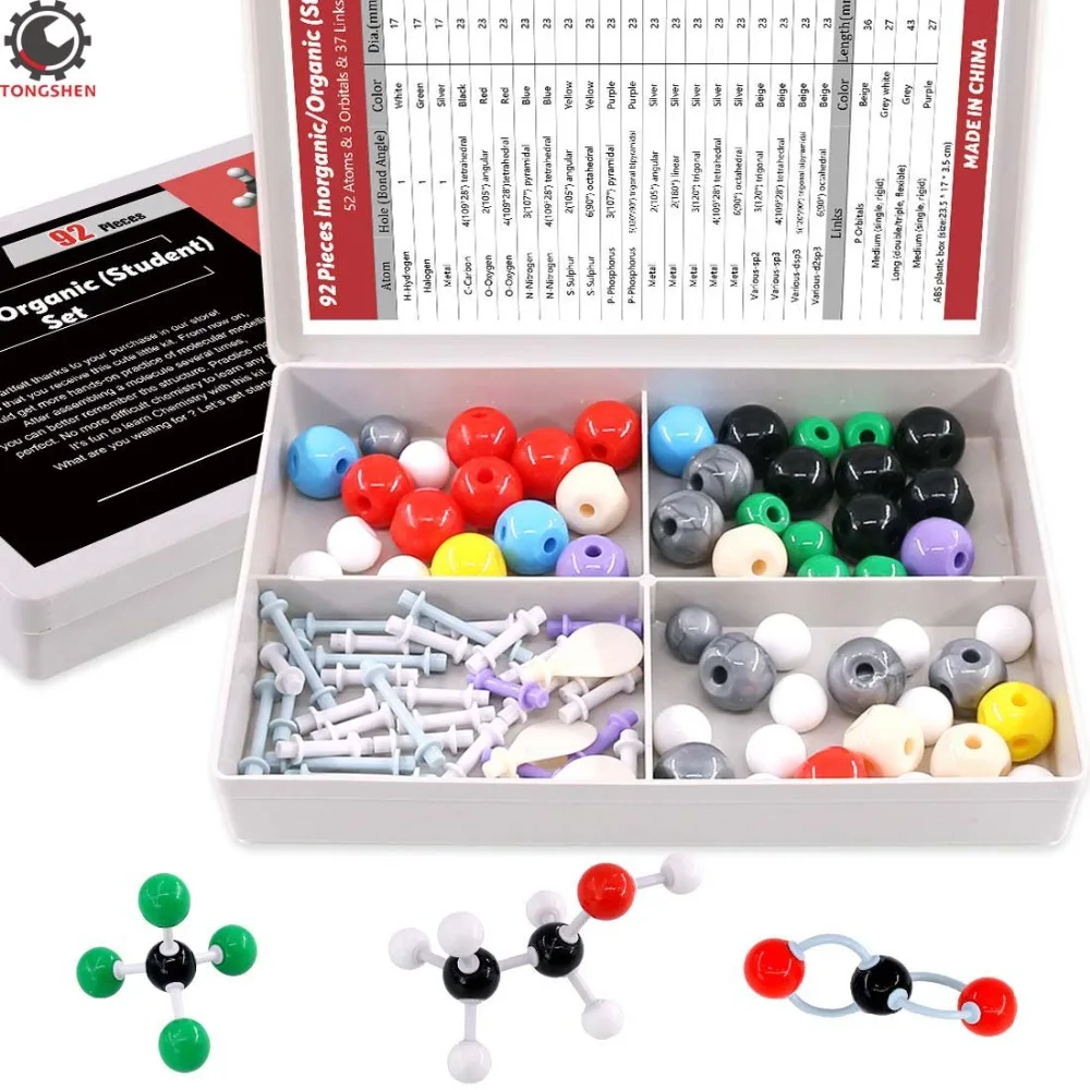 92Pcs-Organic-Chemistry-Molecular-Model-Kit-for-Student-Teacher-College ...