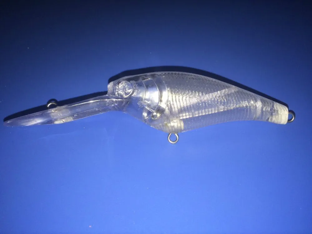 5pcs Unpainted Crankbait Blank Fishing Lure Body 5 1/4Inch 2/3 OZ Blank ...