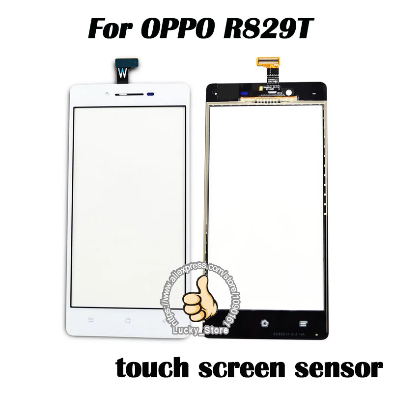 Panel táctil blanco negro para Oppo R829T pantalla táctil digitalizador ...