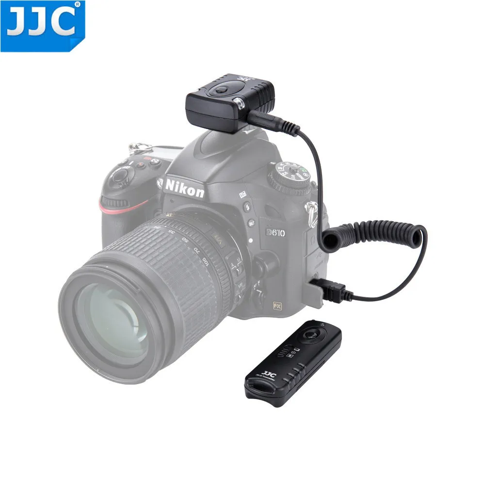 JJC 카메라 433MHz 무선 리모컨, 니콘 D810/D850/D700/F90/F100/D750D3200/D3300/D5000/D5100/D5500/DF 용 셔터 릴리스 ...