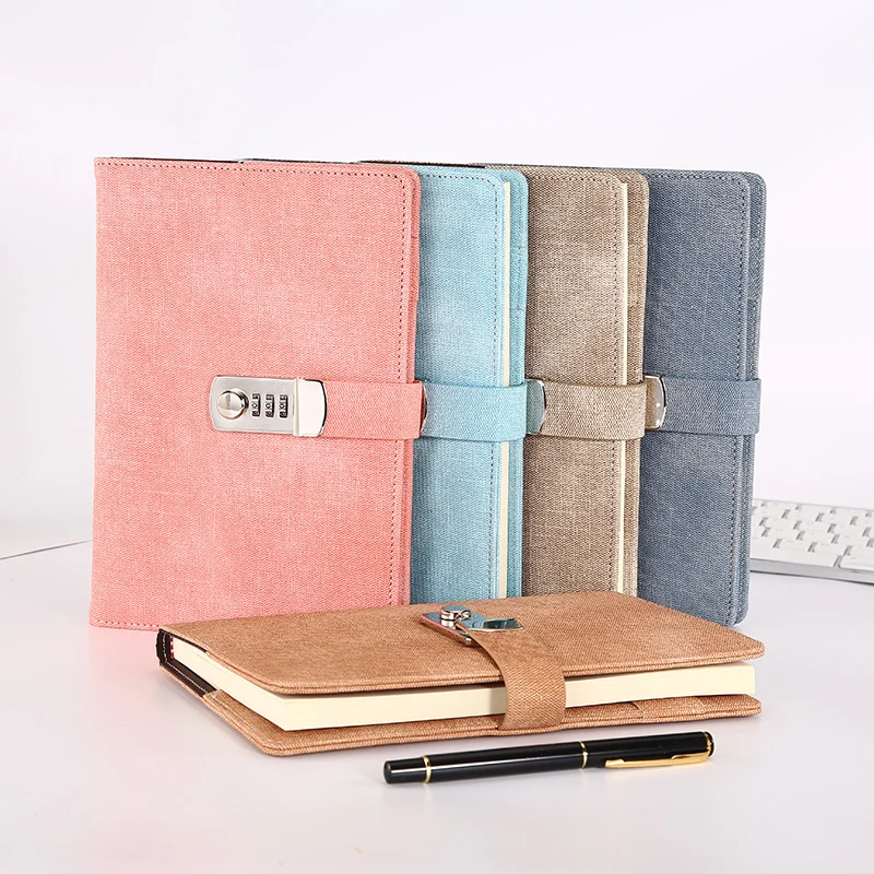 Creative Notebook Password Book With Lock Diary Installed Notepad ...