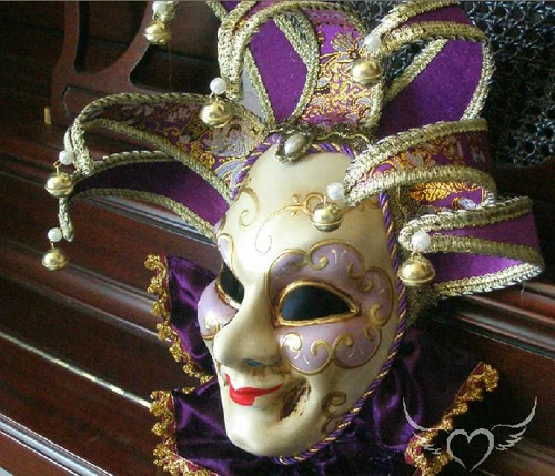 Máscara veneciana del envío gratis siete cuernos campanas clásica ...