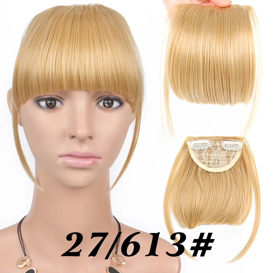 Straight synthetic blunt bangs (Brand - Leeons) - Hair.lk
