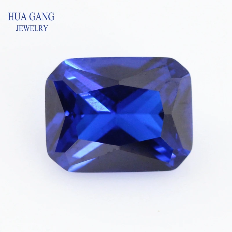 113-Blue-Octangle-Shape-Princess-Cut-Synthetic-Spinel-Stone-For-Jewelry ...