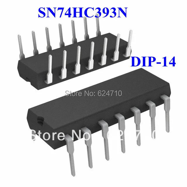 100pcs SN74HC393N SN74HC393 74HC393 74HC393N 74HC DIP 14 Original IC ...