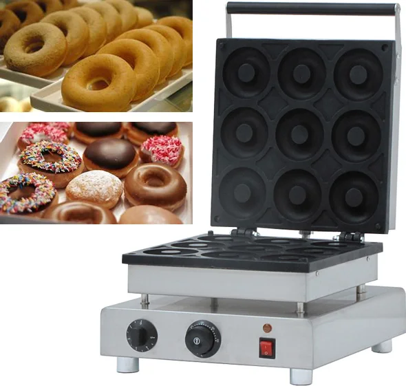 90mm big size donut waffle machine, Automatic Electric Mini commercial ...