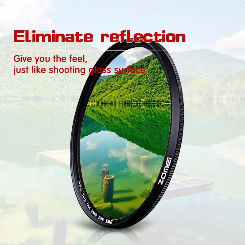 Zomei Ultra Slim Circular Polarizing Polarizer PRO CPL Camera lens ...