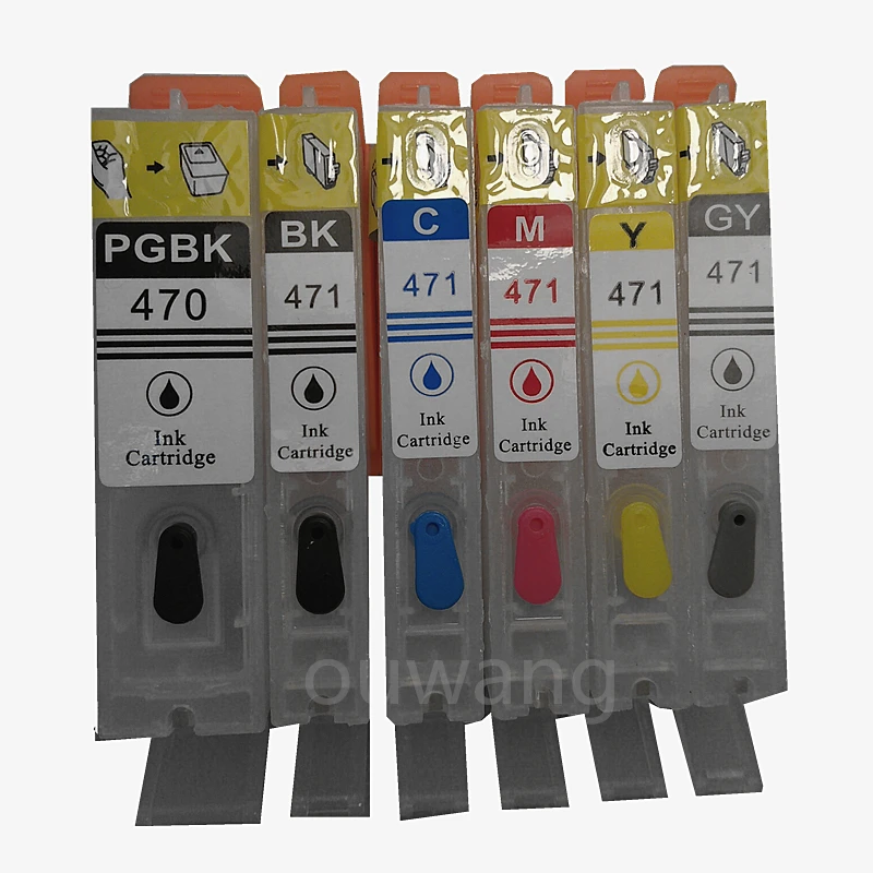 Refillable ink cartridge PGI470 CLI471 For Canon PGI 470 CLI 471 PGI ...