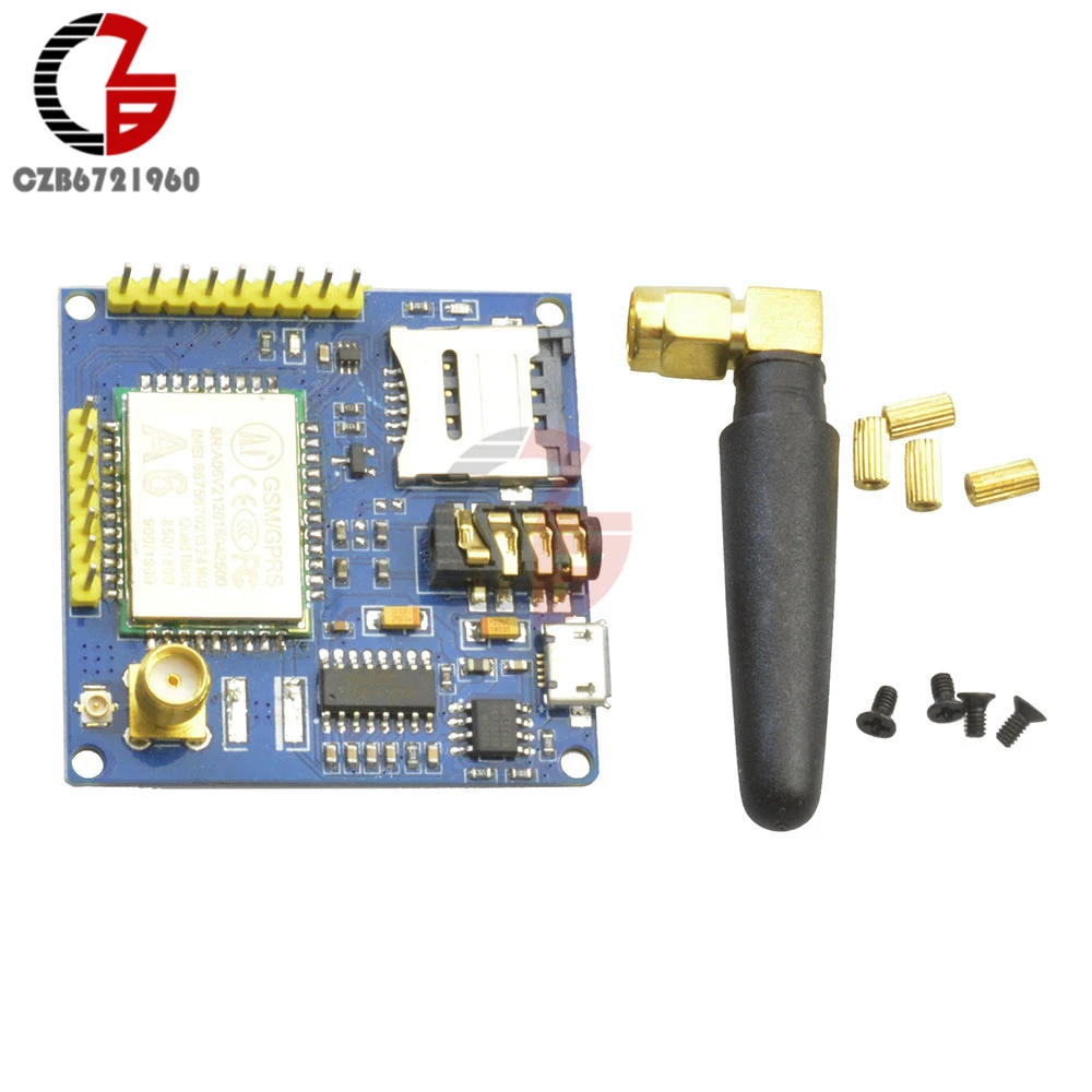 A6 GPRS GSM Pro Serial Module Dual Band Wireless Developemnt Board TTL ...
