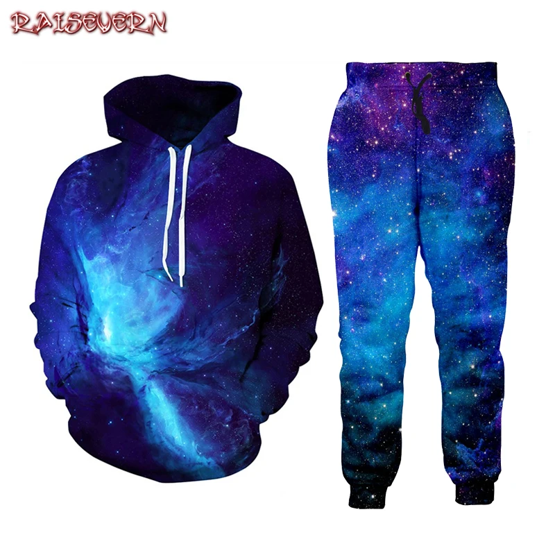 Buy Raisevern 3d Galaxy Space Tracksuit Women 2 Pieces