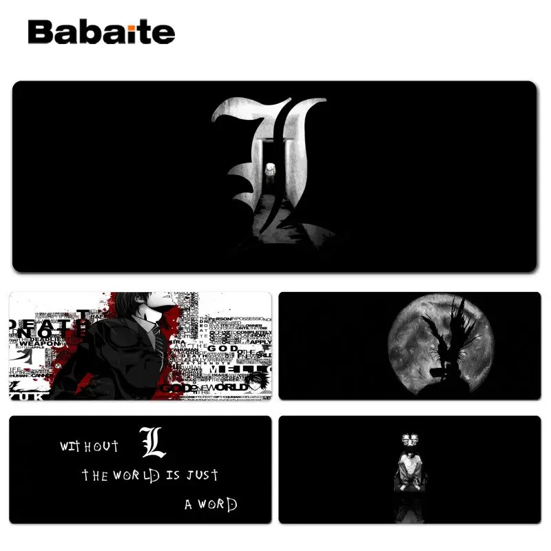 Babaite Cool New Death Note gamer play mats Lockedge Mousepad Size for ...