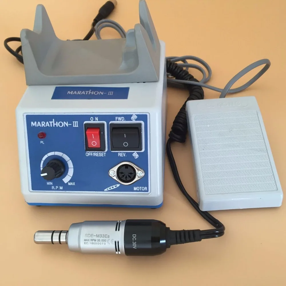 Micromotor eléctrico SMT Marathon para laboratorio Dental, pieza de ...