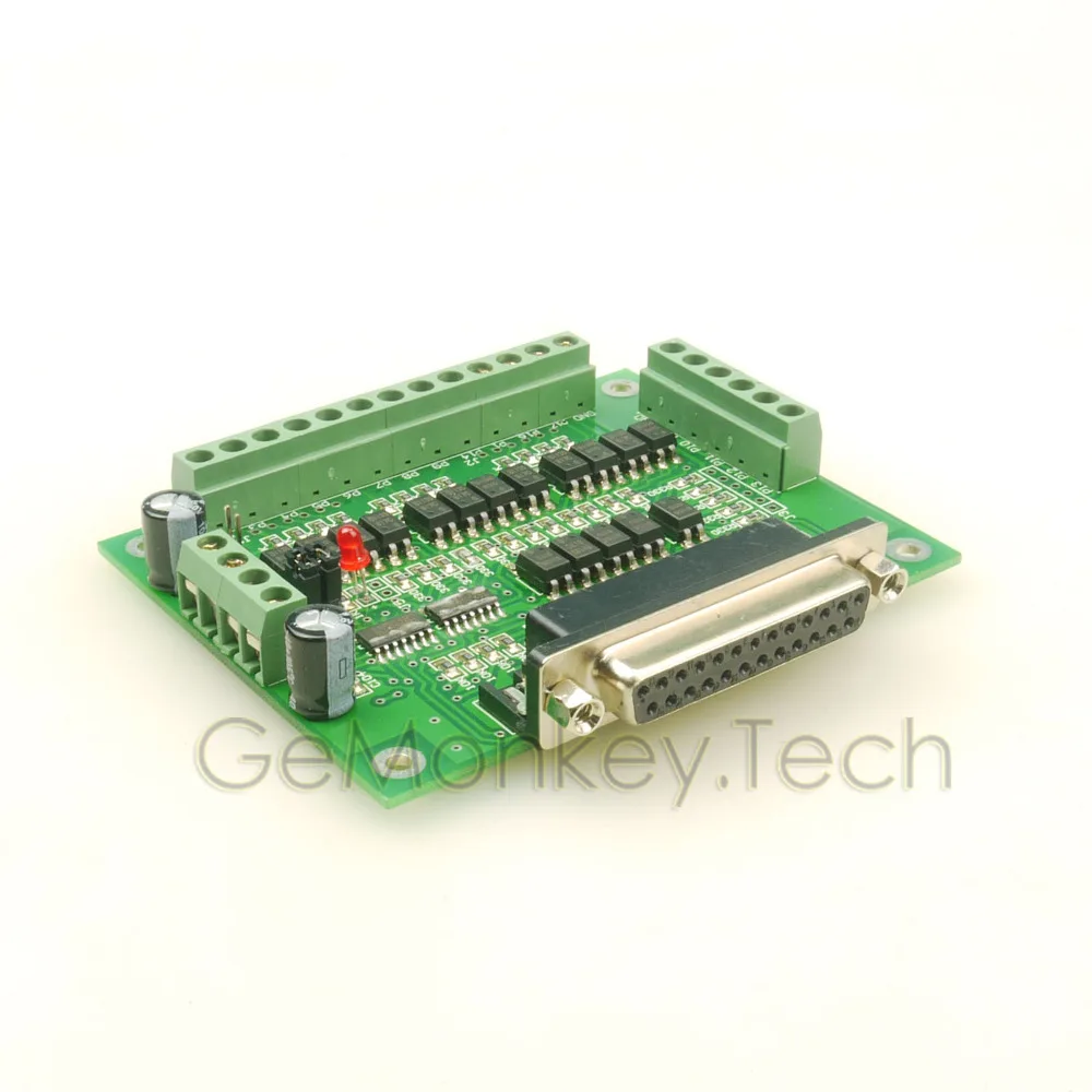 6 Axis CNC DB25 Breakout Board MACH2 MACH3 KCAM4 Optical Coupler ...