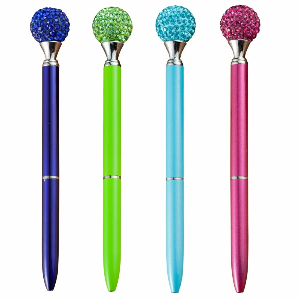 Colorful Pens With Big Ball Diamond/crystal/jewel/gem-wedding Pen-cute ...
