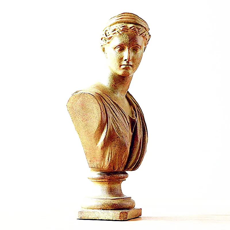 Apollo Head Portraits Bust Gypsum Greek Mythology Zeus Statue Home ...