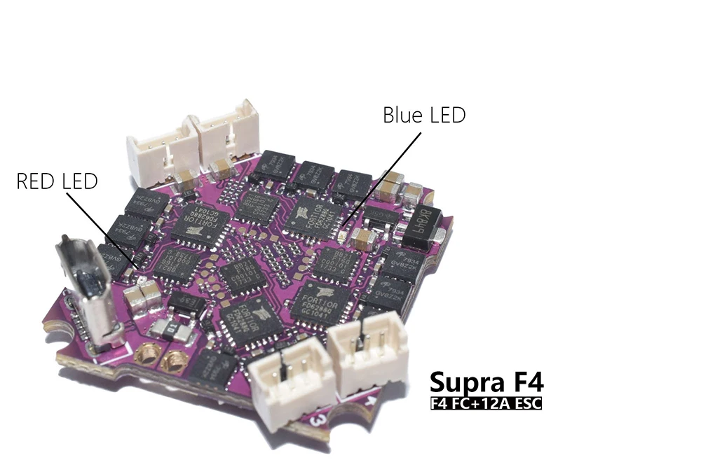 Supra-F4-12A V1.0 STM32F411 F4 Flight Controller AIO OSD BEC & 12A BL_S ...