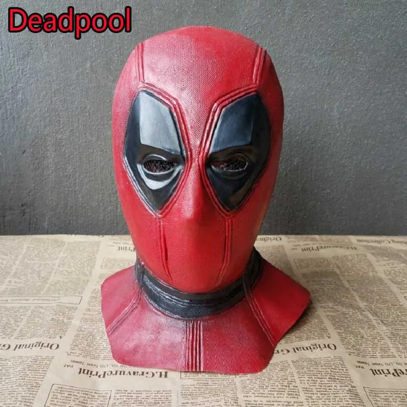Marvel Deadpool Mask Headgear Action Figure Toy Anime Deadpool Cosplay ...