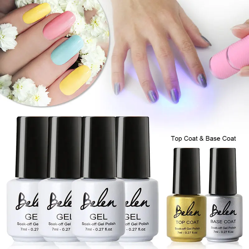 Belen UV LED Gel Varnishes 4 Manufacture Of Colors Gel Lacquer With Top ...