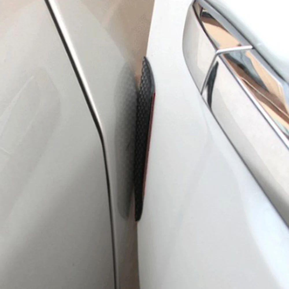 Carbon Fibre Car Door Protection Strips Guard Anti-collision Waterproof ...