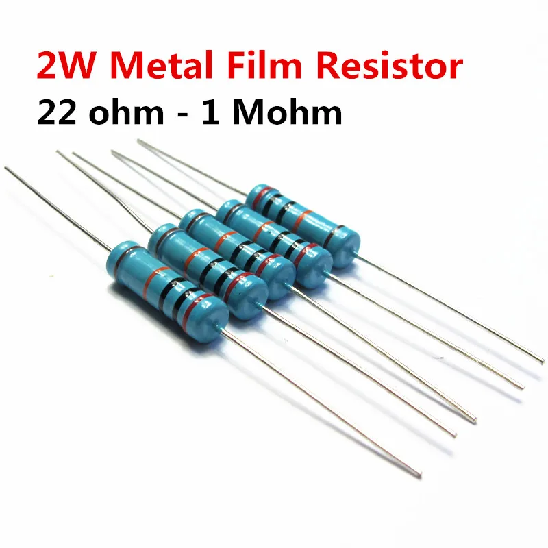 2W Metal Film Resistors 22R 1M 23 value 230pcs 2W resistor package 1% ...