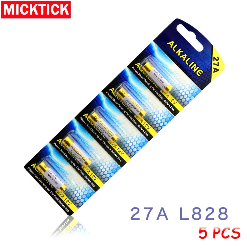 5pcs/pack 27A A27 12V Alarm Remote Alkaline Battery Cells 27AE 27MN ...