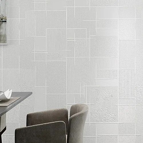 Modern Simple 3D Effect Texture Embossed Wallpaper