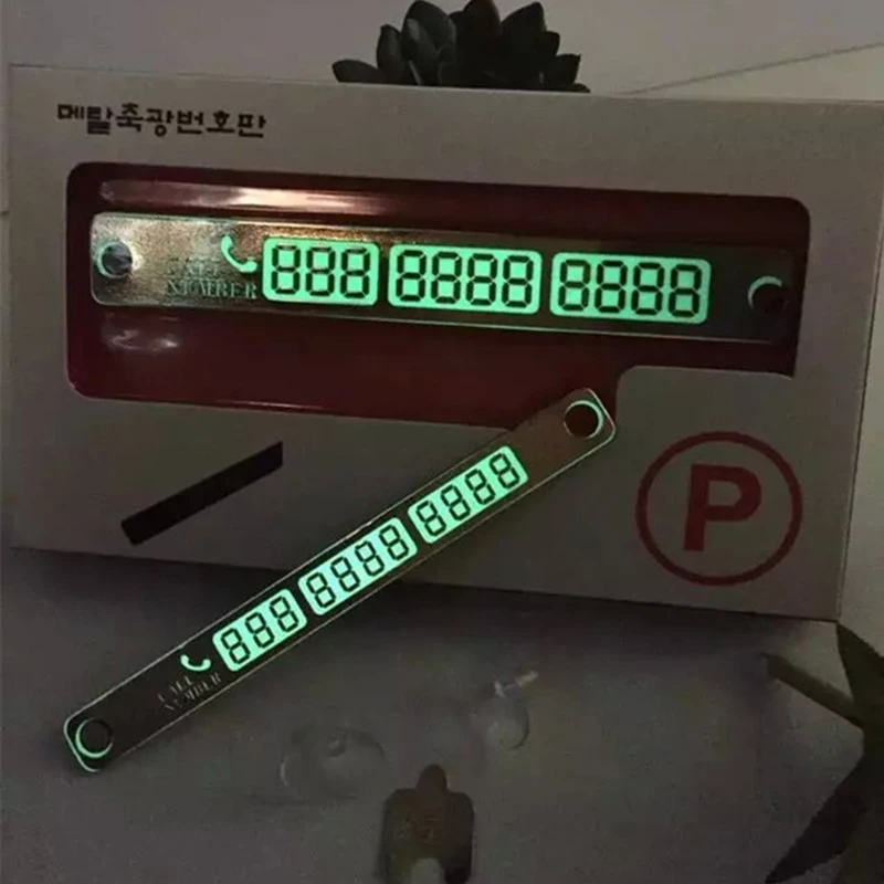 New Telephone Number Cars Car Parking Notification Night Luminous ...