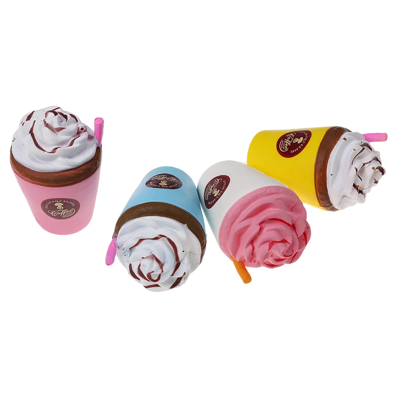 Wholesale Cute Coffee Cup Soft Squishy Slow Rising Cream Scented Squish ...