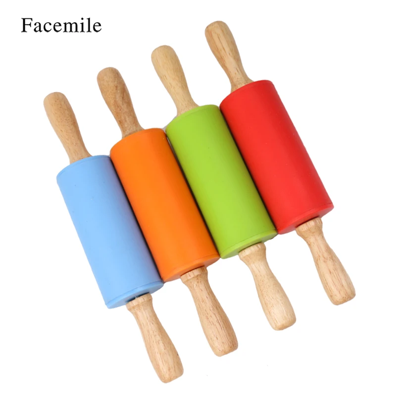 22.5CM Wooden Handle Silicone Rolling Pin Kitchen Rolling Pin Fondant ... 22.5CM Wooden Handle Silicone Rolling Pin Kitchen Rolling Pin Fondant ...