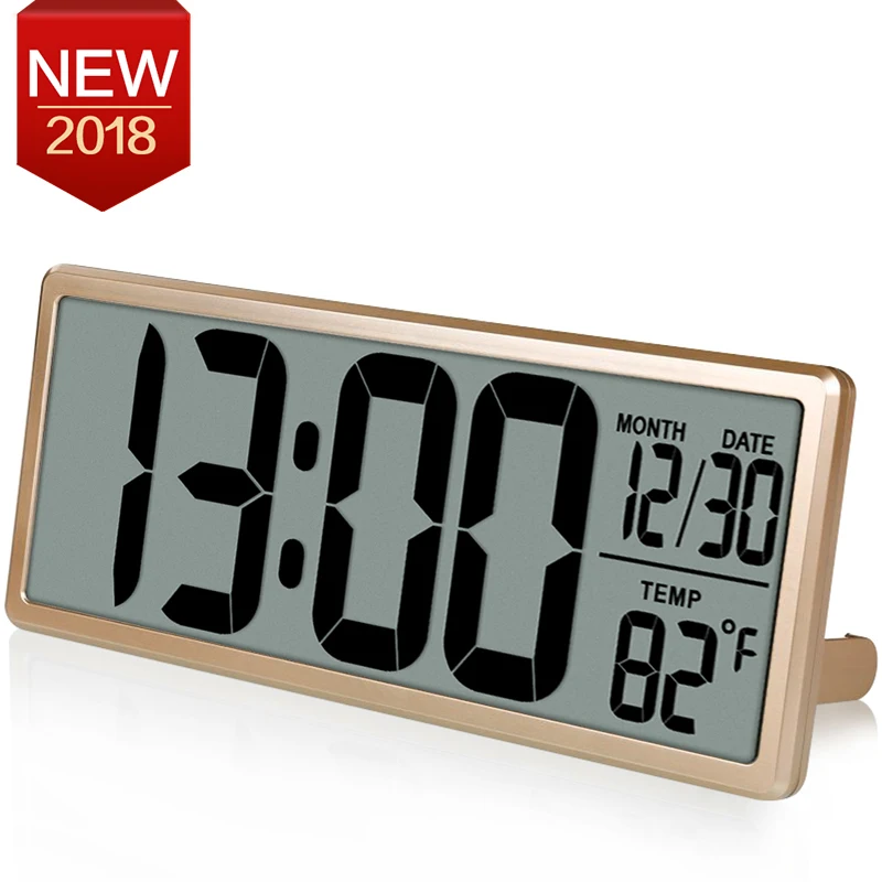 13.8" Large Digital Wall Clock Jumbo Digital Alarm Clock Oversied LCD ...