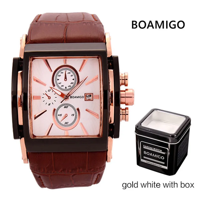 BOAMIGO-Men-Quartz-Watch-Fashion-Casual-Sport-Watch-Rose-Gold ...