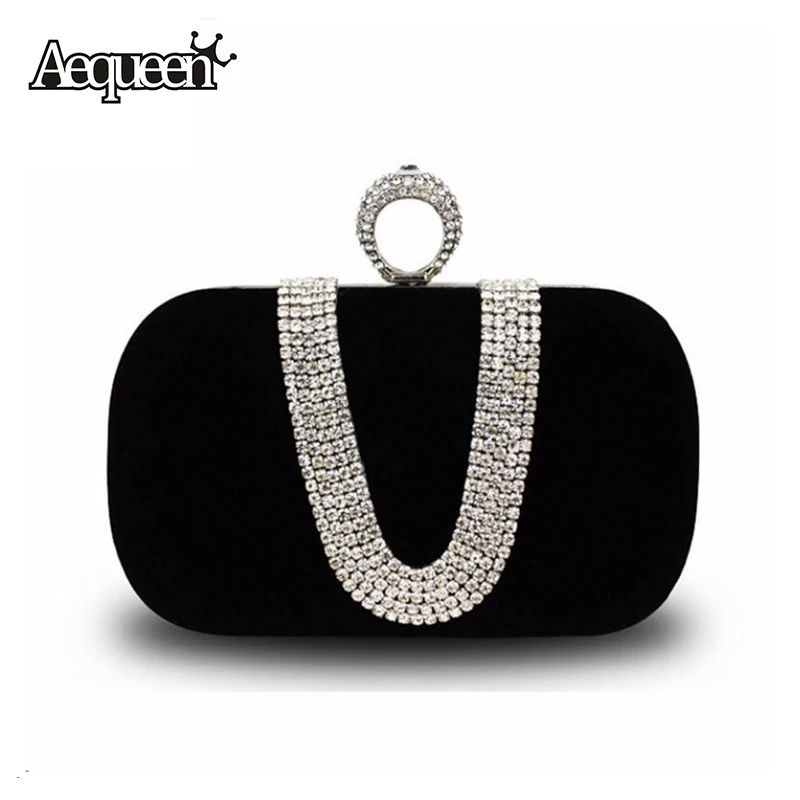 Cheap Woman Evening Diamond-studded Clutch Bag New Fashion Europe ...