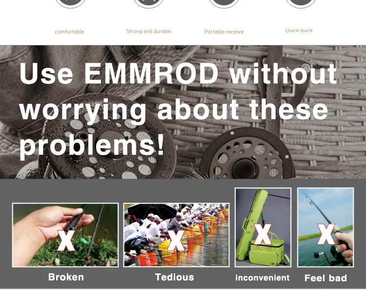 EMMROD приманка Литье удочка 80 см Морская Лодка Рок Приманка Удочка ...