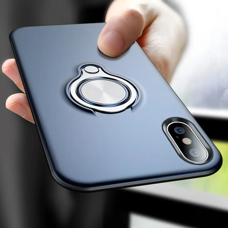 2019 Luxury Holder Ring Phone Case For iPhone X 7 6 6s 8 Plus Soft TPU ...
