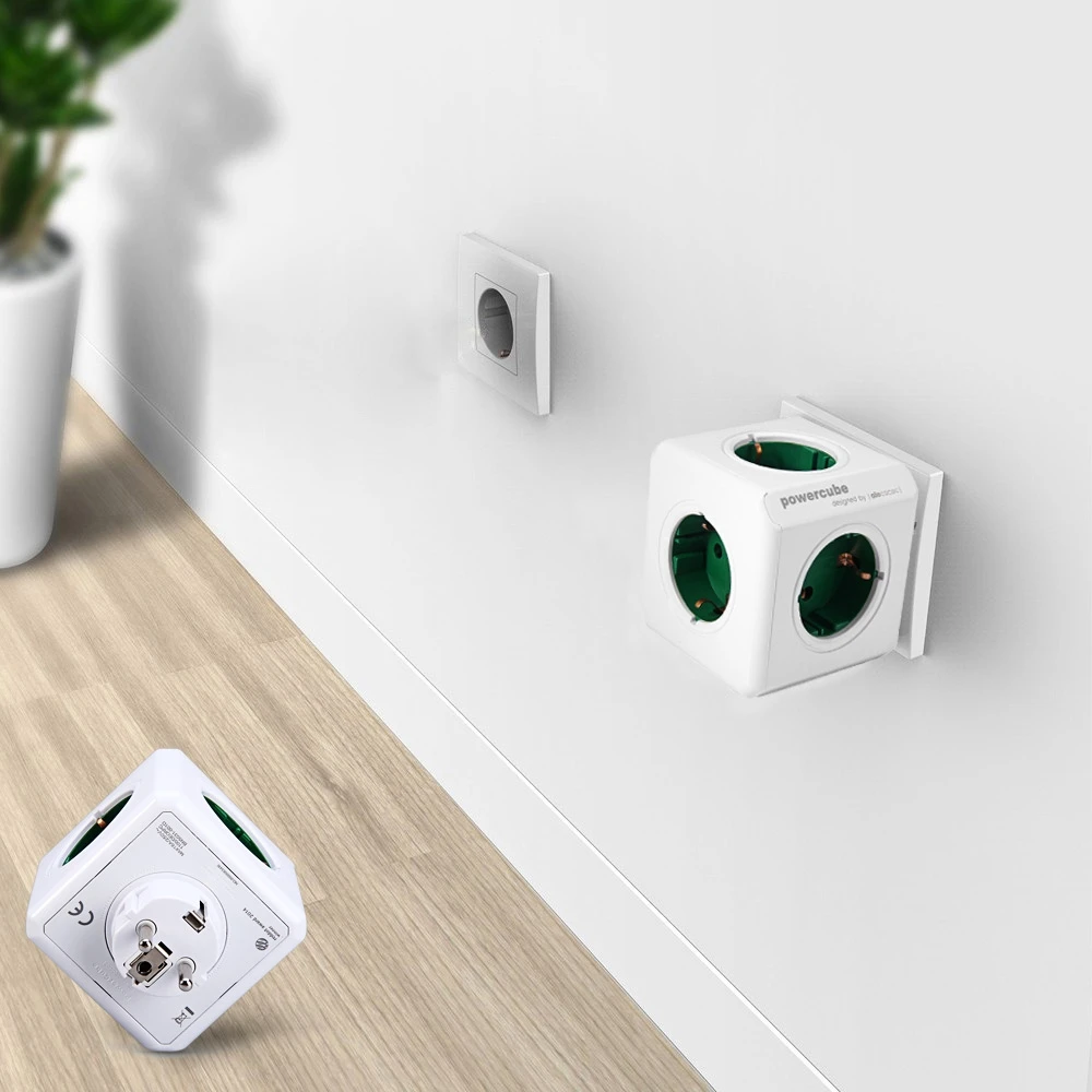 Super Mini Wall Socket Convenient EU Plug Wall Plug Outlets Power Cube ...
