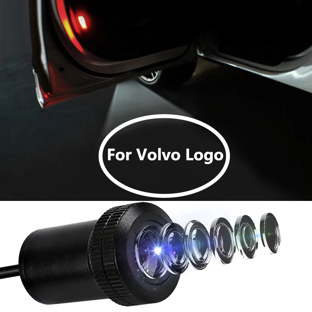 2 Stuks Voor Volvo Logo Deur Emblem Ghost Shadow Projector Licht Led ...