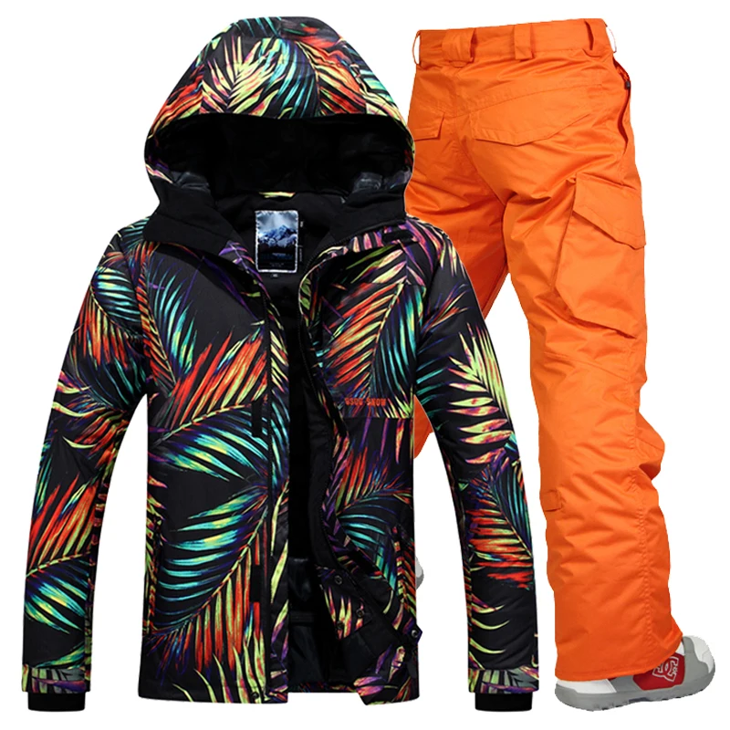 Winter Gsou snow skiing set men snowboard ski suit sets waterproof ...