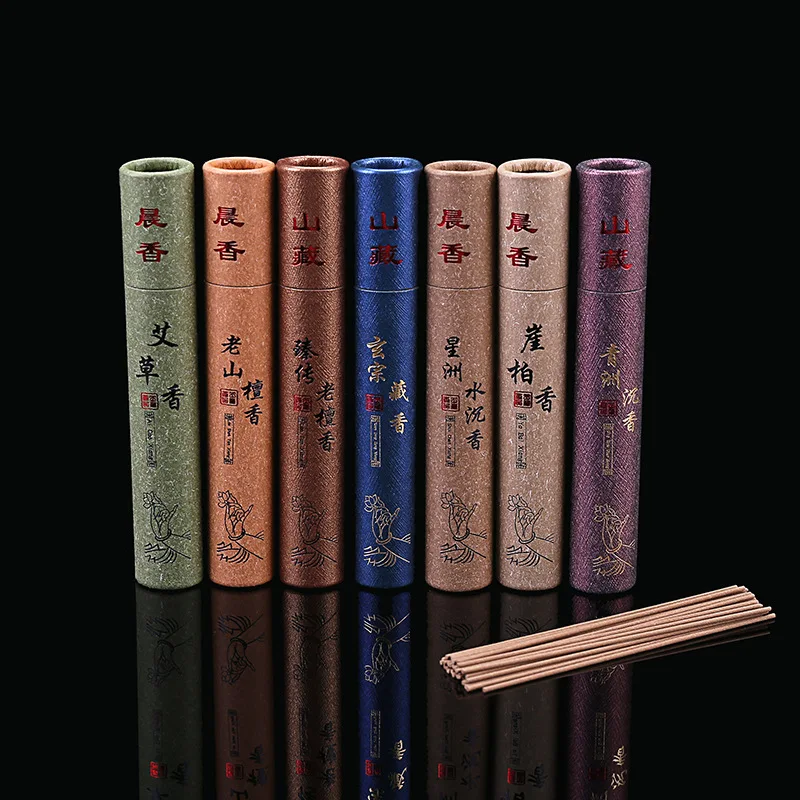 30Pcs/Gift Box Natural Sandalwood Aromatic Line Incense Stick Stick ...