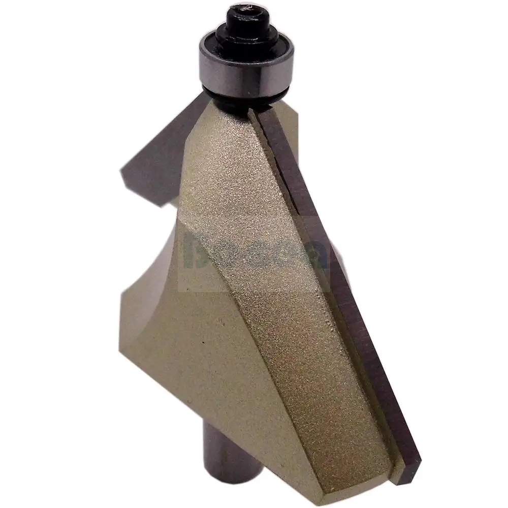 Router Bits Double Flute 1/2" x 2" 45 Degree Chamfer bit for ...