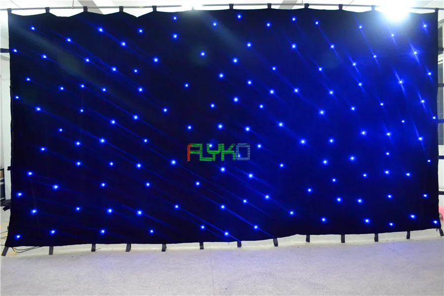 Rgb Fireproof 3x6m Led Vision Star Cloth Free Shipping - Stage Lighting ...
