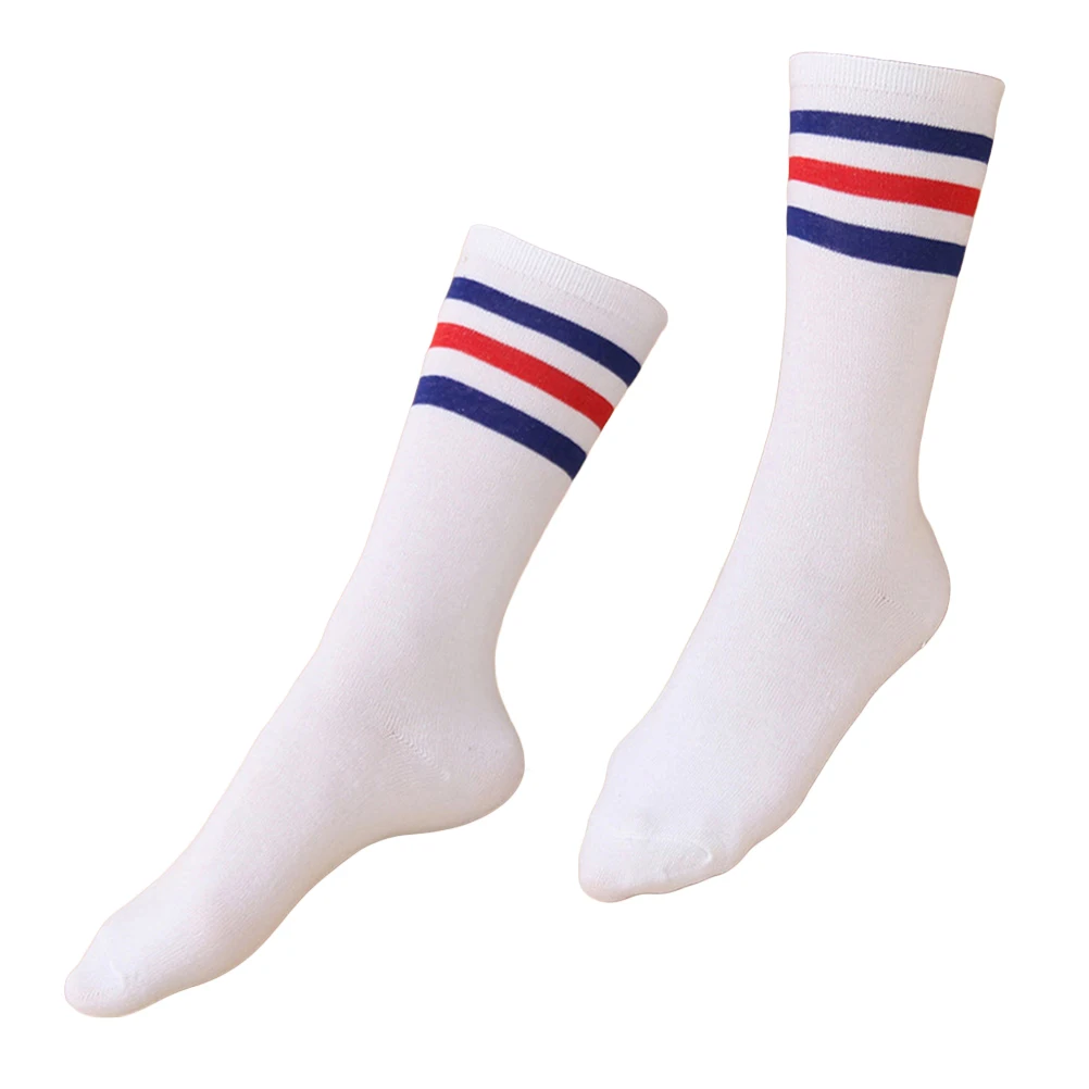 FENICAL 1 Pair of Long Socks with 3 Bars Knee High Stockings Breathable ...