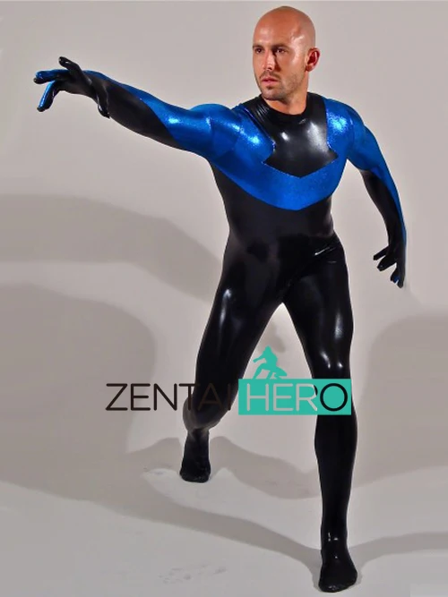 Actual Photo Free Shipping Dhl New Second Skin Shiny Metallic Blue And