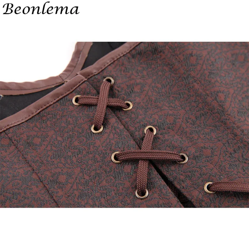 Beonlema Steampunk Corset Vintage surbuste Corselet Bustiers métal ...