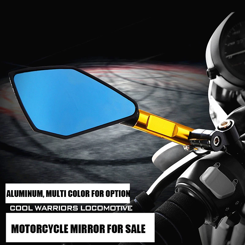 Motorcycle Cnc Rearview Mirror Machined Modified Aluminum Form Genuine