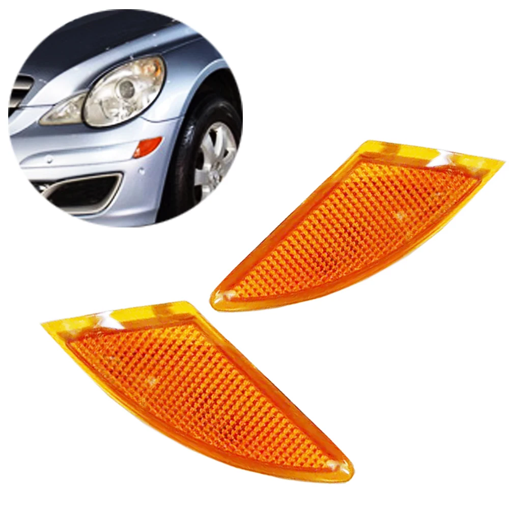 2518200121 2518200221 Yellow Pair Left Right Bumper Turn Signal Light ...